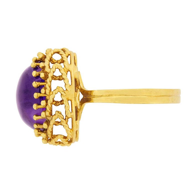 Late Victorian Cabochon Amethyst Ring, circa 1900s at 1stDibs ...