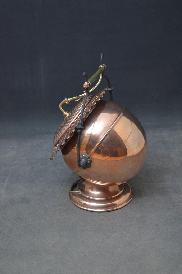 Late Victorian Copper Coal Helmet at 1stDibs