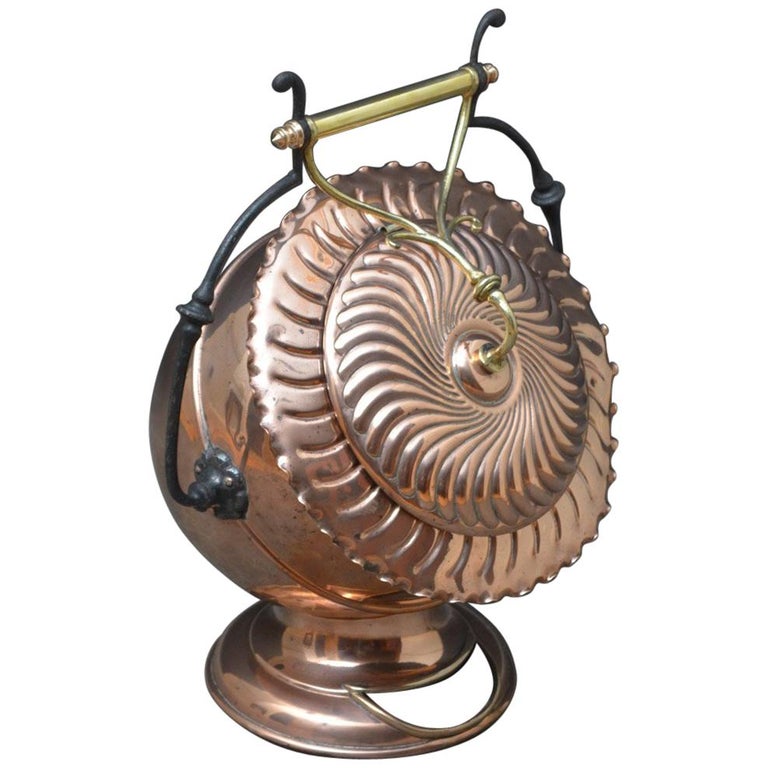 Late Victorian Copper Coal Helmet at 1stDibs