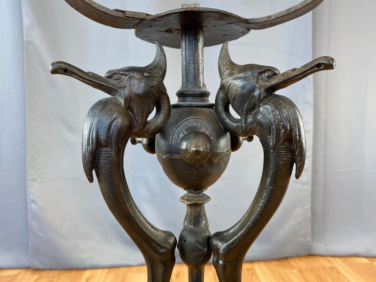 Late Victorian Cormorant-Motif Tall Cast Iron Plant Stand, c. 1890 at ...