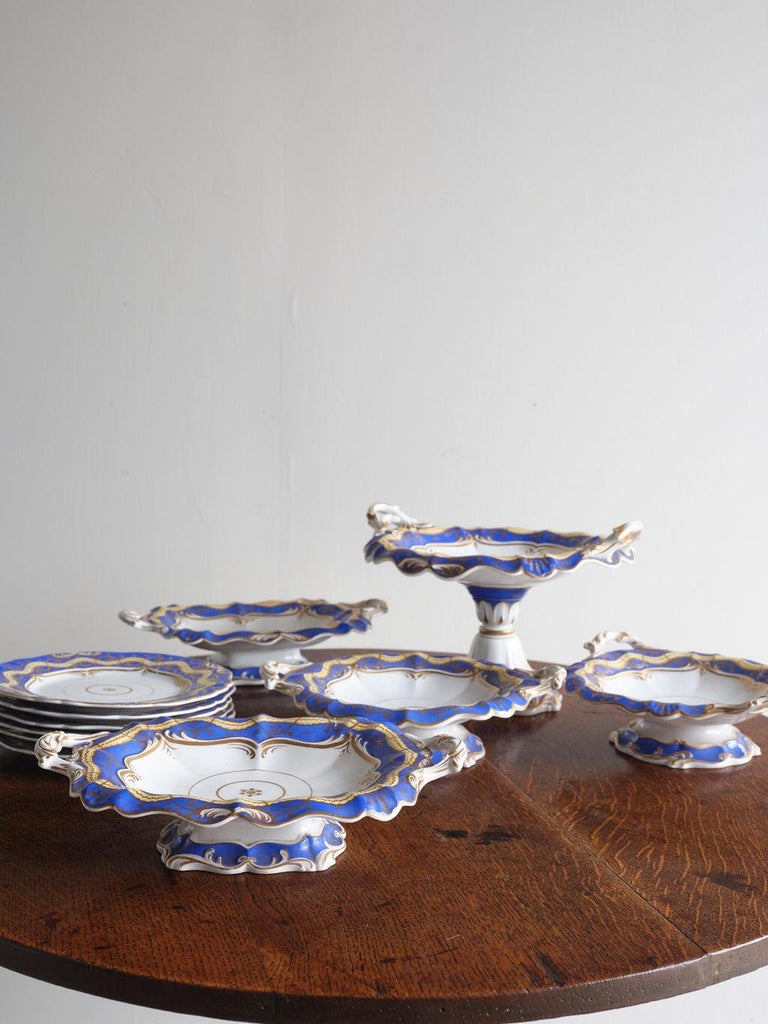 Late Victorian English Dessert Service Set, circa 1880 For Sale at 1stDibs