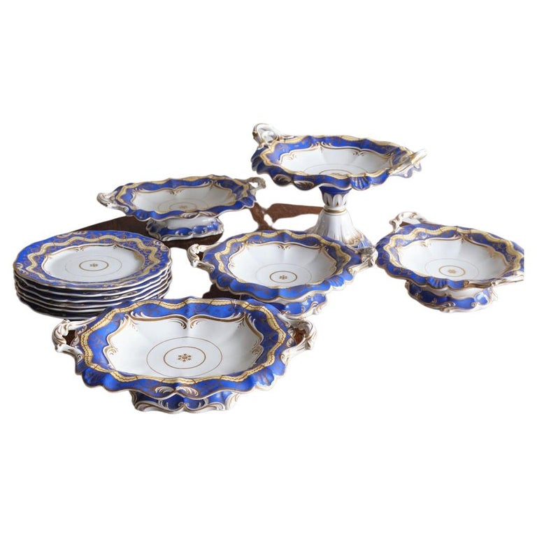 Late Victorian English Dessert Service Set, circa 1880 For Sale at 1stDibs