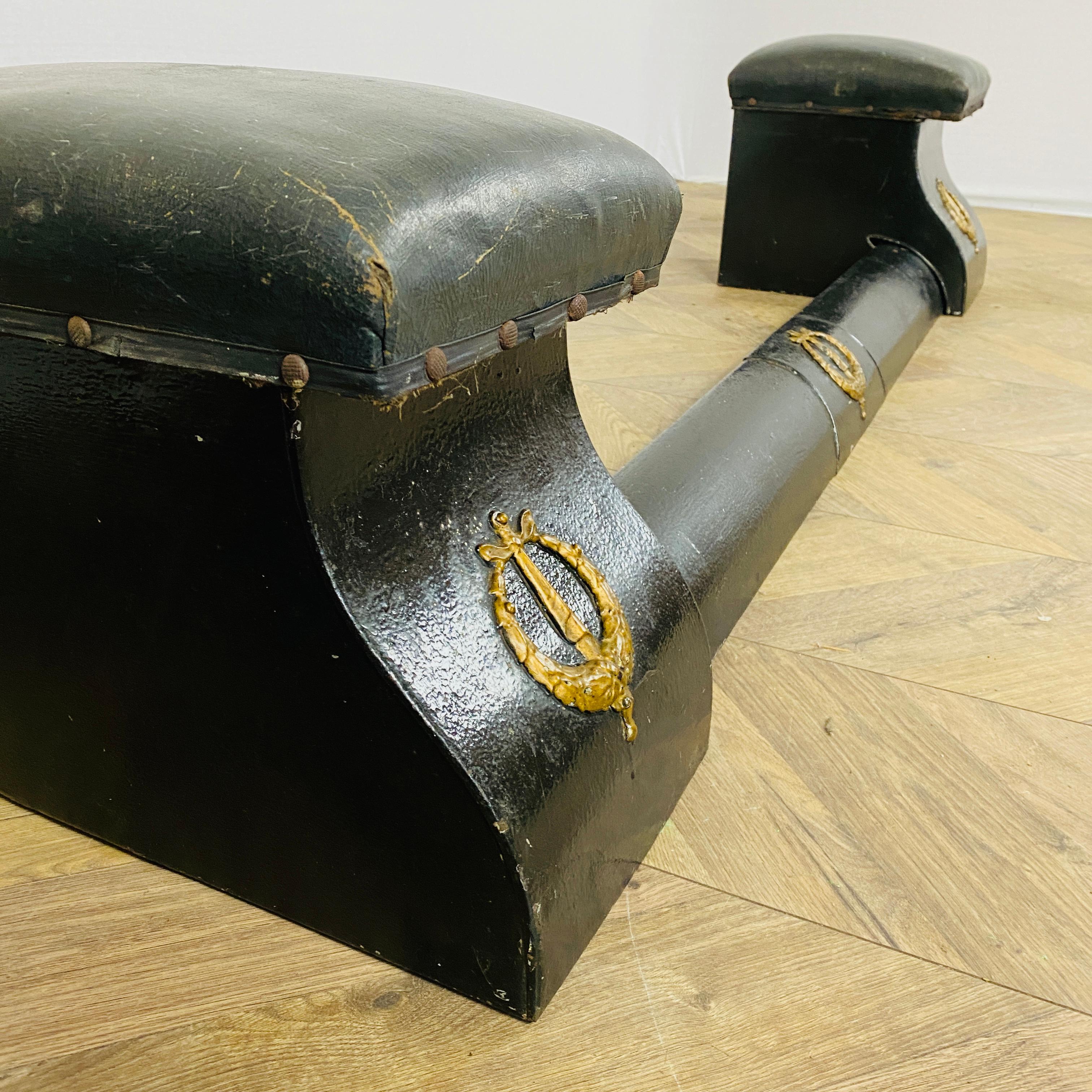 Late Victorian, Extendable Fire Fender with Coal Box + Upholstered Club ...