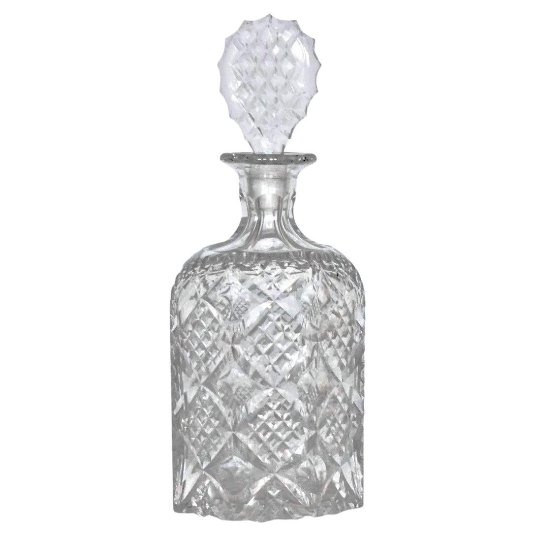 Round Cut Crystal Decanter at 1stDibs