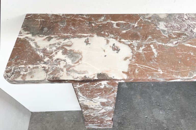 Late Victorian Rouge Marble Fire Surround at 1stDibs