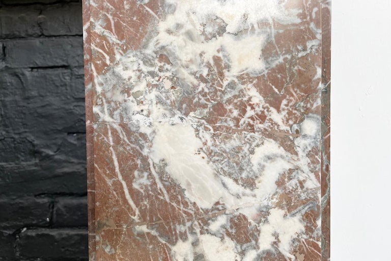 Late Victorian Rouge Marble Fire Surround at 1stDibs