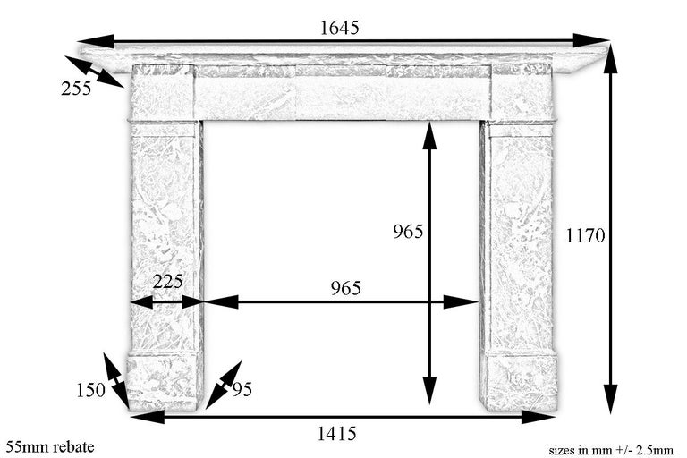 Late Victorian Rouge Marble Fire Surround at 1stDibs