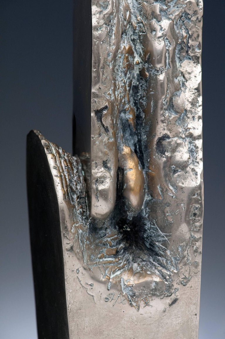 Latin American Raúl Valdivieso Organic Abstract Bronze Metal Sculpture ...