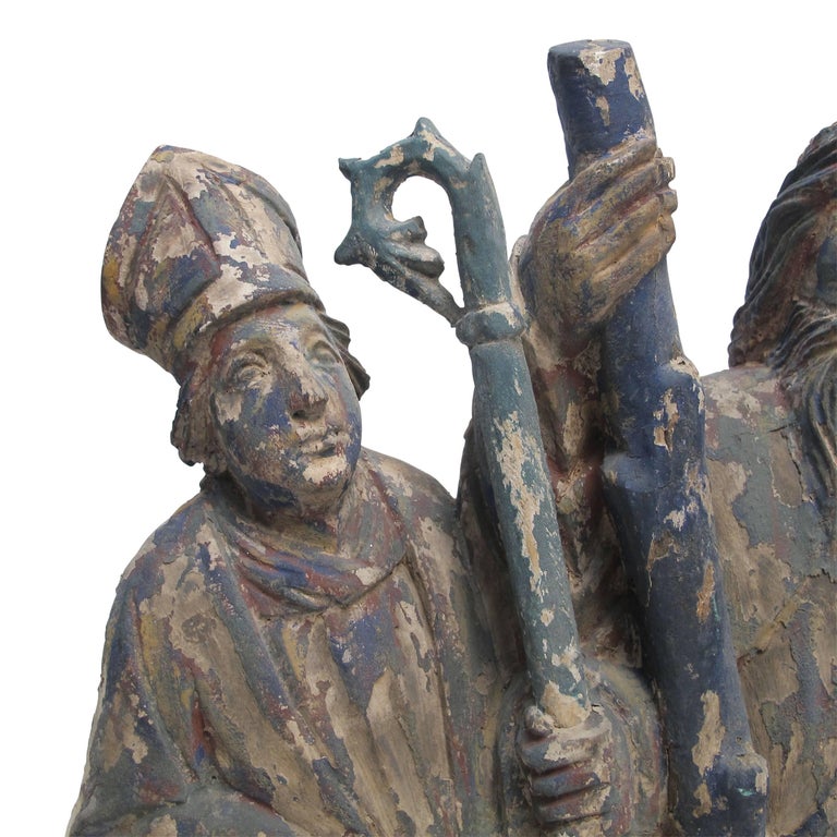 Latin American Religious Santos Carving, Mexican, 19th Century at 1stDibs