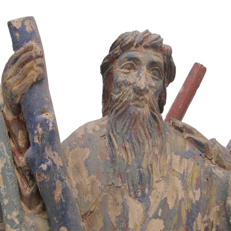 Latin American Religious Santos Carving, Mexican, 19th Century at 1stDibs