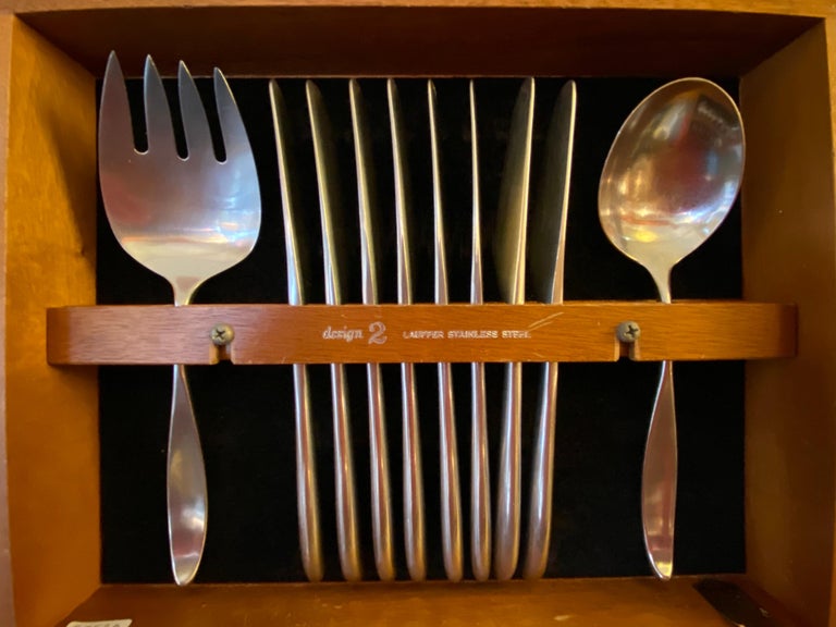 Lauffer Design 2 Designed by Don Wallance Service for 8 Stainless ...