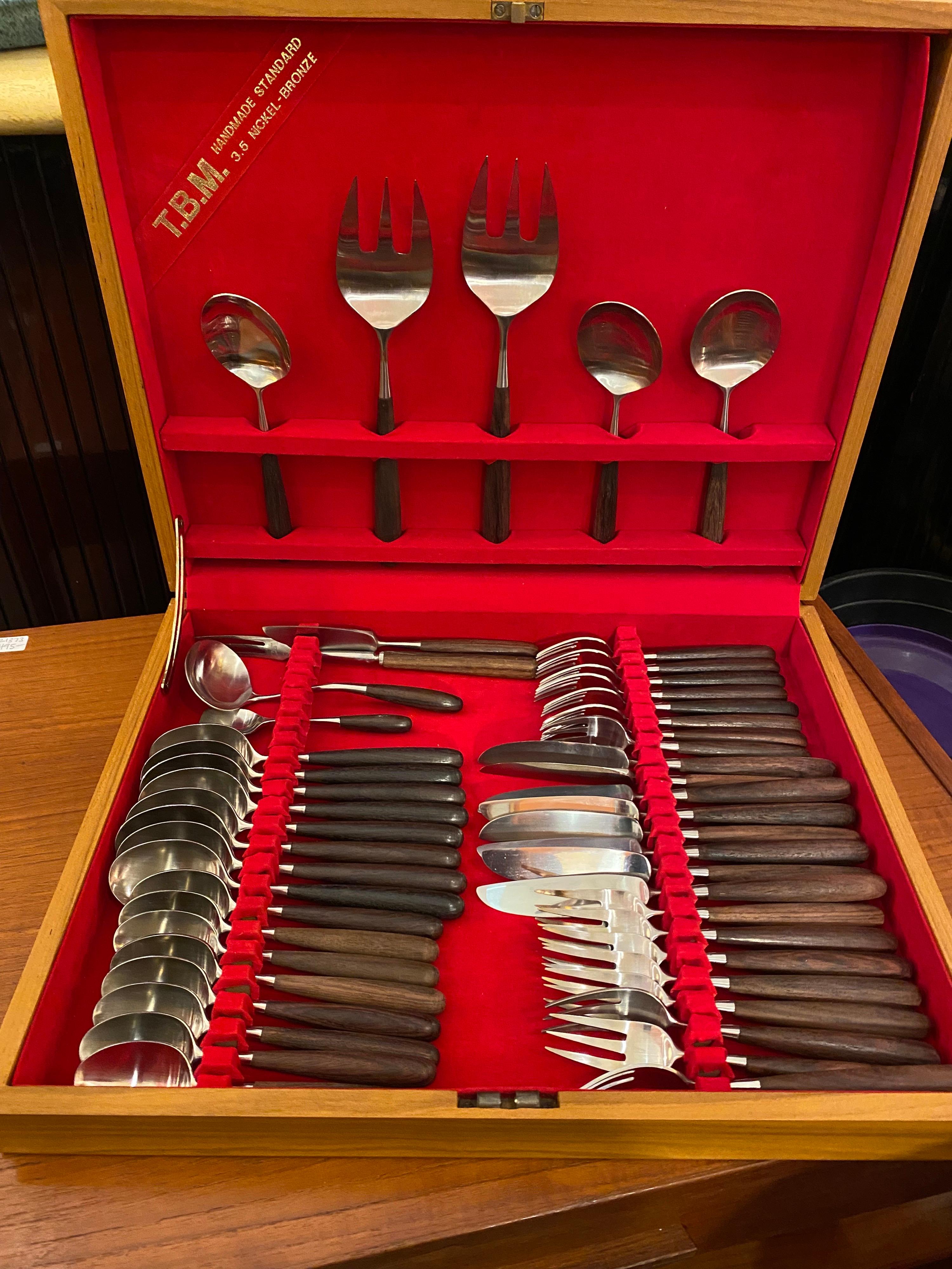 Lauffer Rosewood Flatware Set/ Service for 8 / 2 Sets Available, One ...