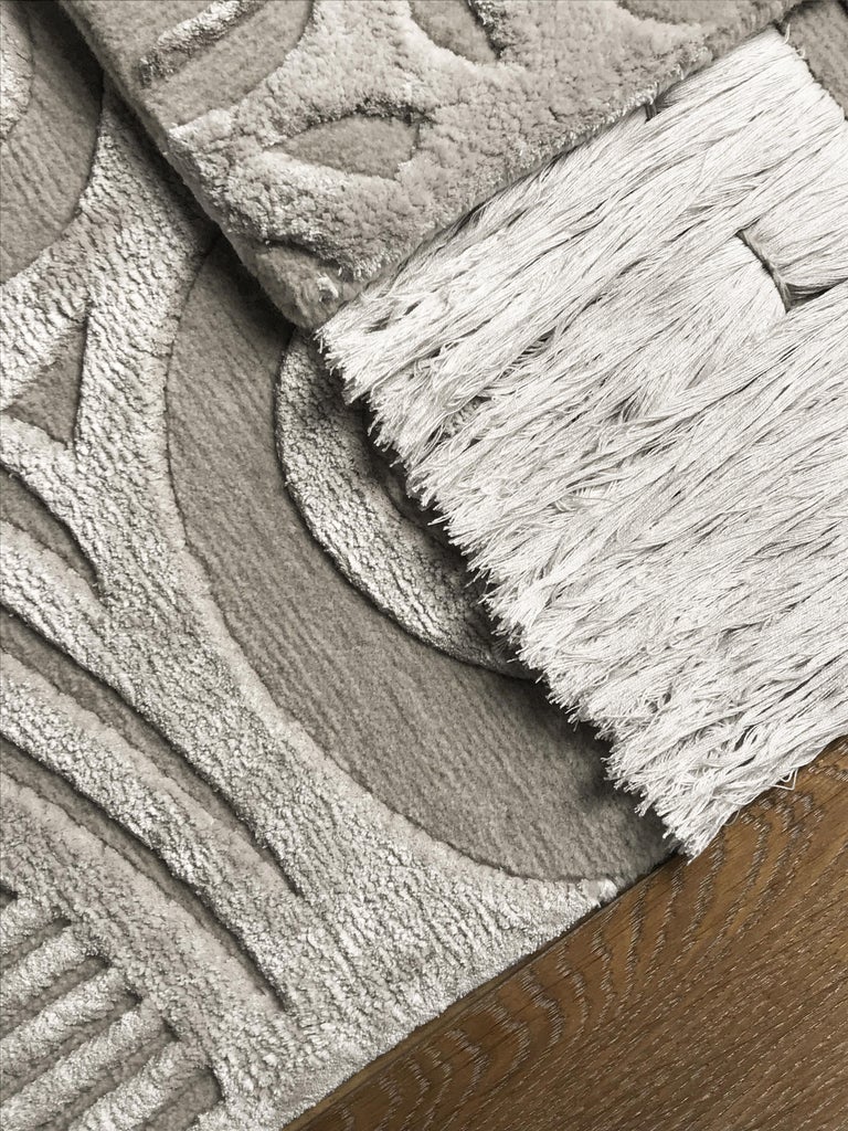 Laura Argento - Narural Big Hand Knotted Wool Silk Rug For Sale at ...