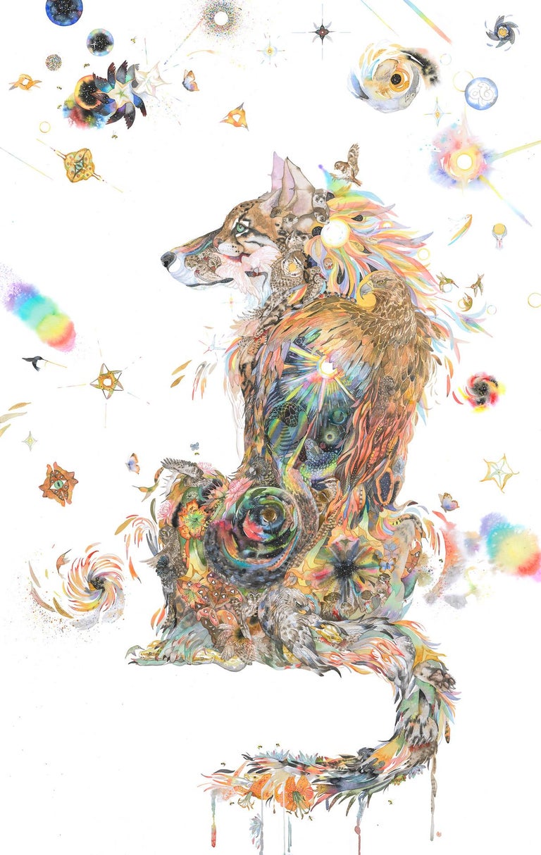 Laura Ball - In the Sun of the Heart (Red Wolf) For Sale at 1stDibs