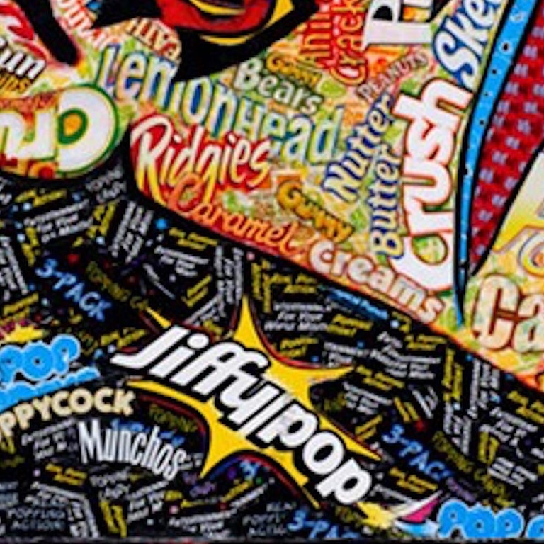 Laura Benjamin - Bowie - Original - Part of Candy Wrapper Collage ...