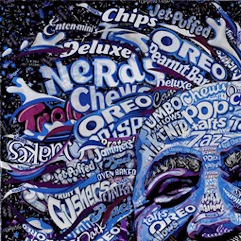 Laura Benjamin - Einstein - (Part of Candy Collage Series) For Sale at ...