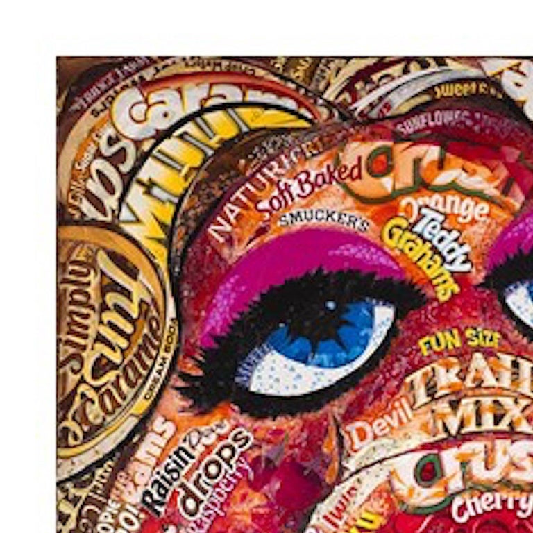 Laura Benjamin - Miss Piggy - Original - Part of Candy Wrapper Collage ...