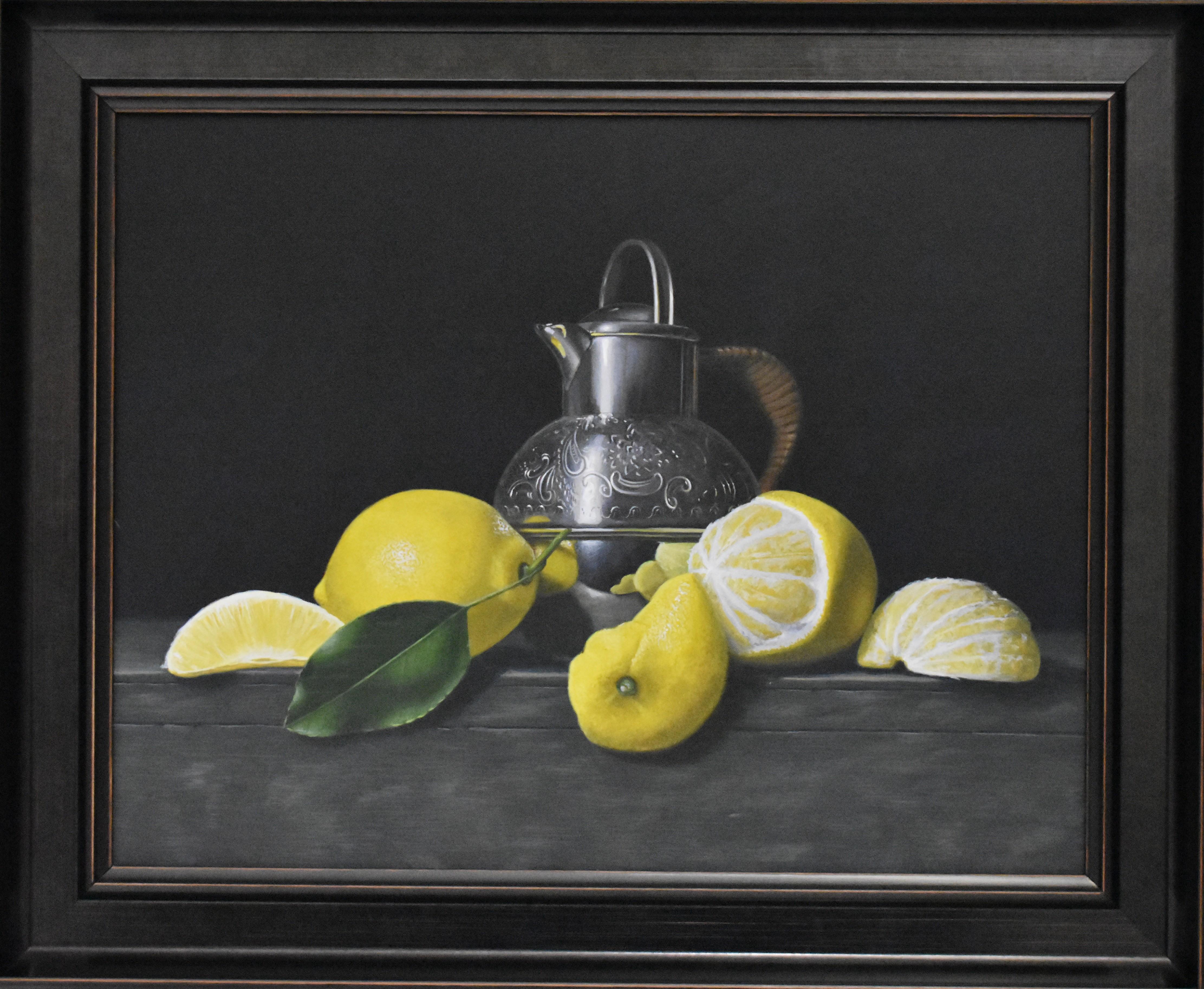 Laura Critchlow - Limones II -bodegón moderno original-realismo pintura ...