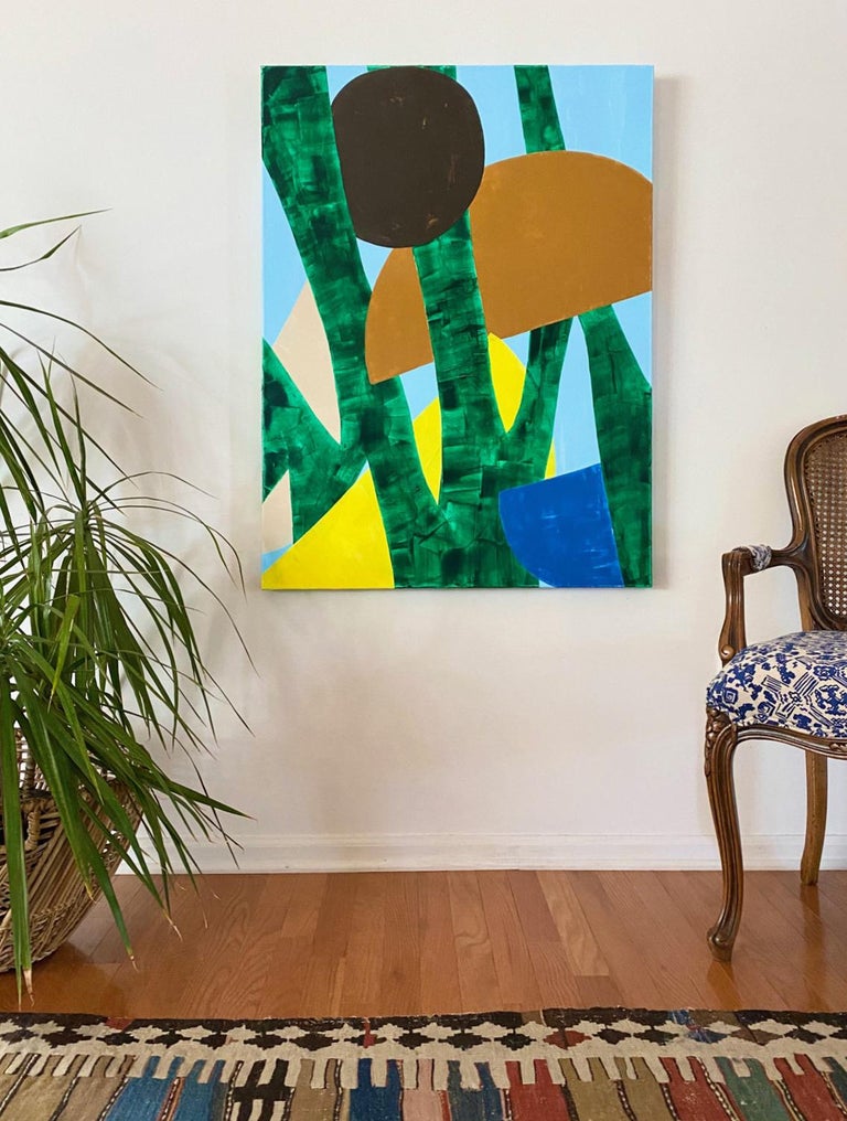 Laura Dargan - "Lush" - Colorful Non-Objective Painting - Bold Shapes ...