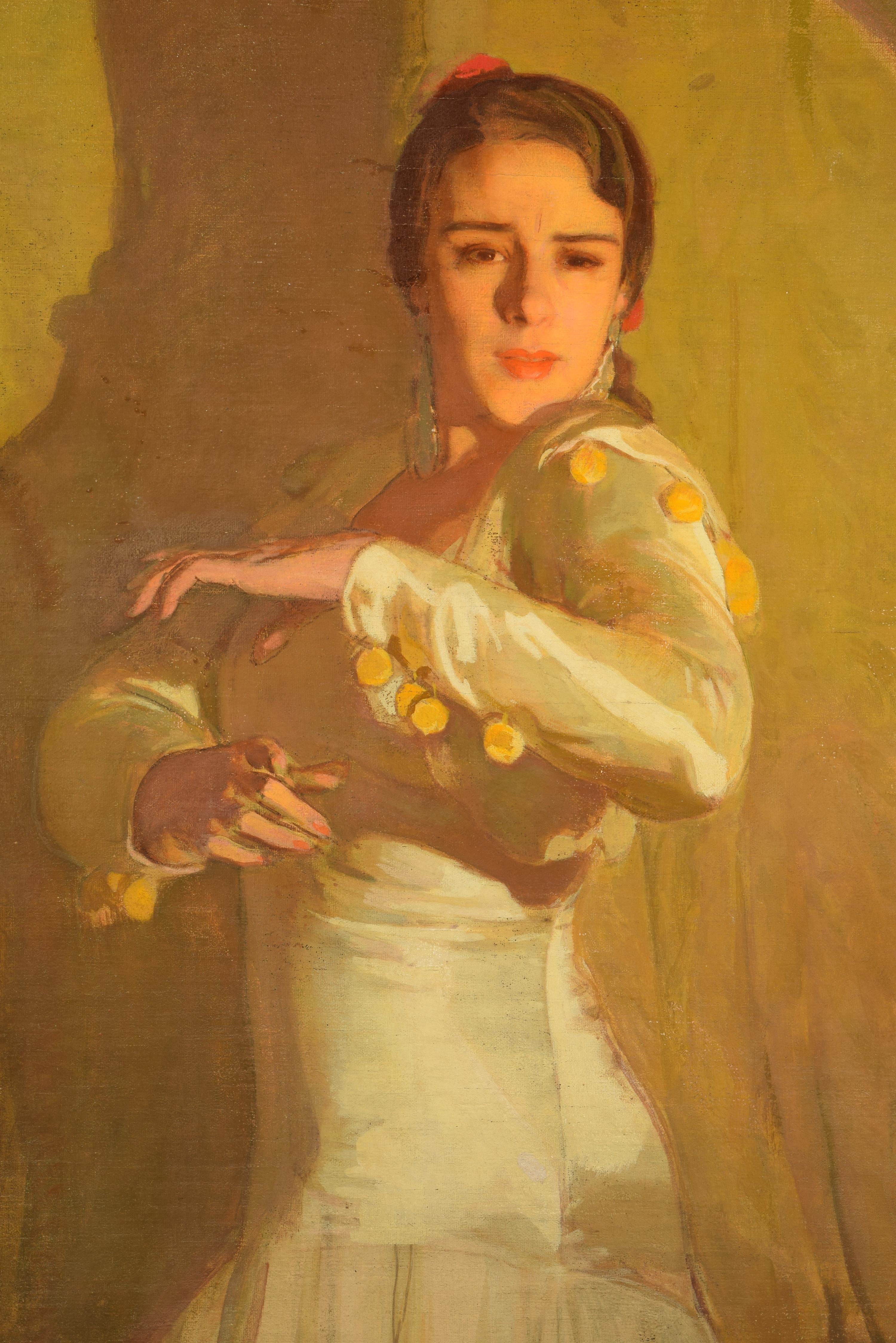 Laura de Santelmo. Oil on canvas. NIETO, Anselmo Miguel, 1934. at 1stDibs