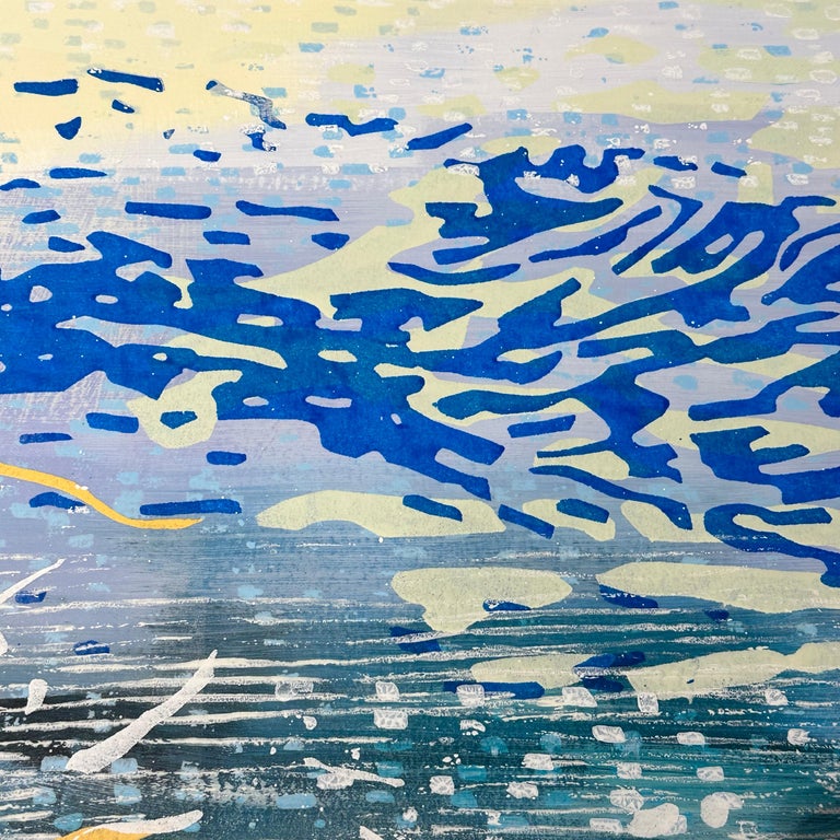 Laura Fayer - Laura Fayer "Angel Breeze" Acrylic and Japanese Paper on ...