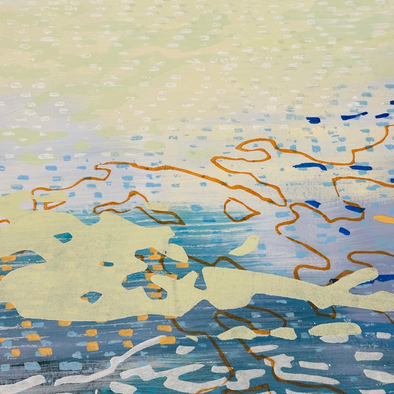 Laura Fayer - Laura Fayer "Angel Breeze" Acrylic and Japanese Paper on ...