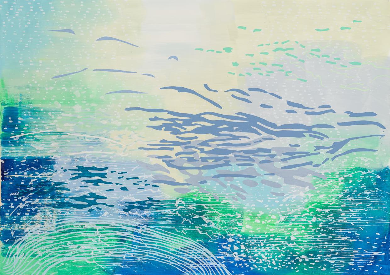 Laura Fayer - Laura Fayer "Second Spring" Mixed Media Painting on ...