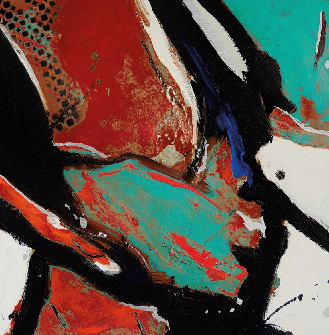 Laura Iniesta - "Chord" contemporary abstract expressionism painting on ...