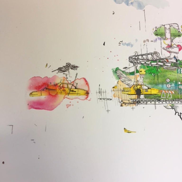 Laura Jordan - Central Park, New York, Detailed Cityscape, Illustrative ...