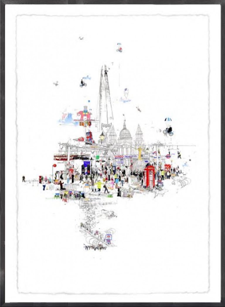 Laura Jordan - Crazy Town, Vibrant London Cityscape, Original Portrait ...
