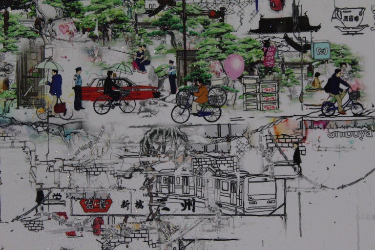 Laura Jordan - Tokyo Lights, Laura Jordan, Contemporary Cityscape Print ...