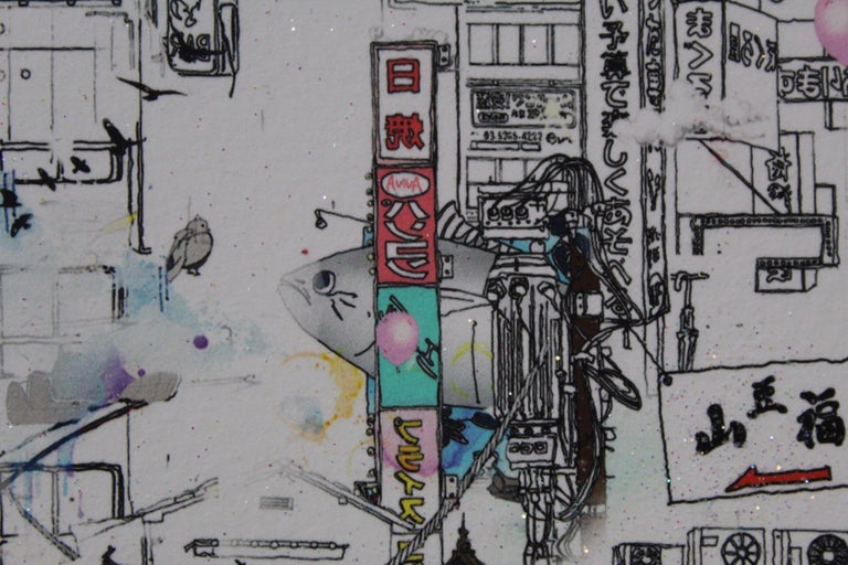 Laura Jordan - Tokyo Lights, Laura Jordan, Contemporary Cityscape Print ...