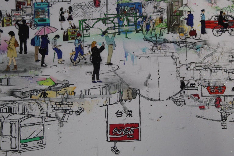 Laura Jordan - Tokyo Lights, Laura Jordan, Contemporary Cityscape Print ...