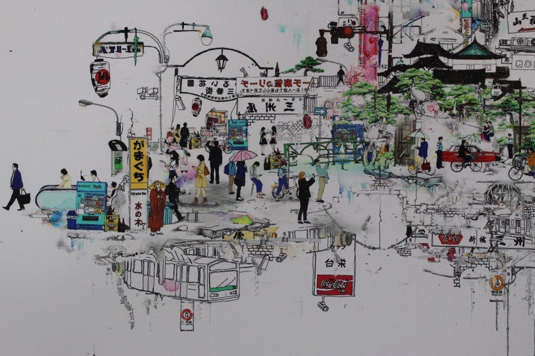 Laura Jordan - Tokyo Lights, Laura Jordan, Contemporary Cityscape Print ...