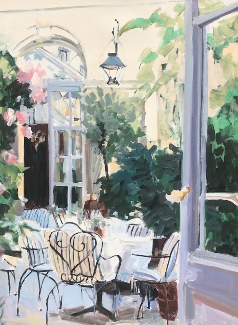 Laura Lacambra Shubert - Courtyard by Laura Lacambra Shubert, Large ...