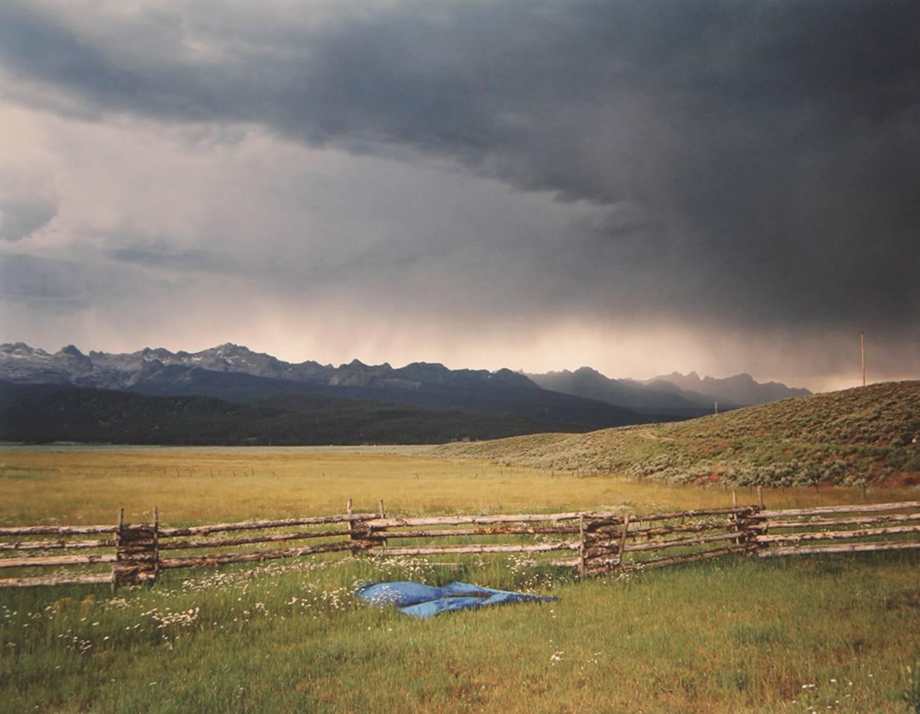 Laura McPhee - Irrigator’s Tarp Directing Water, Fourth of July Creek ...