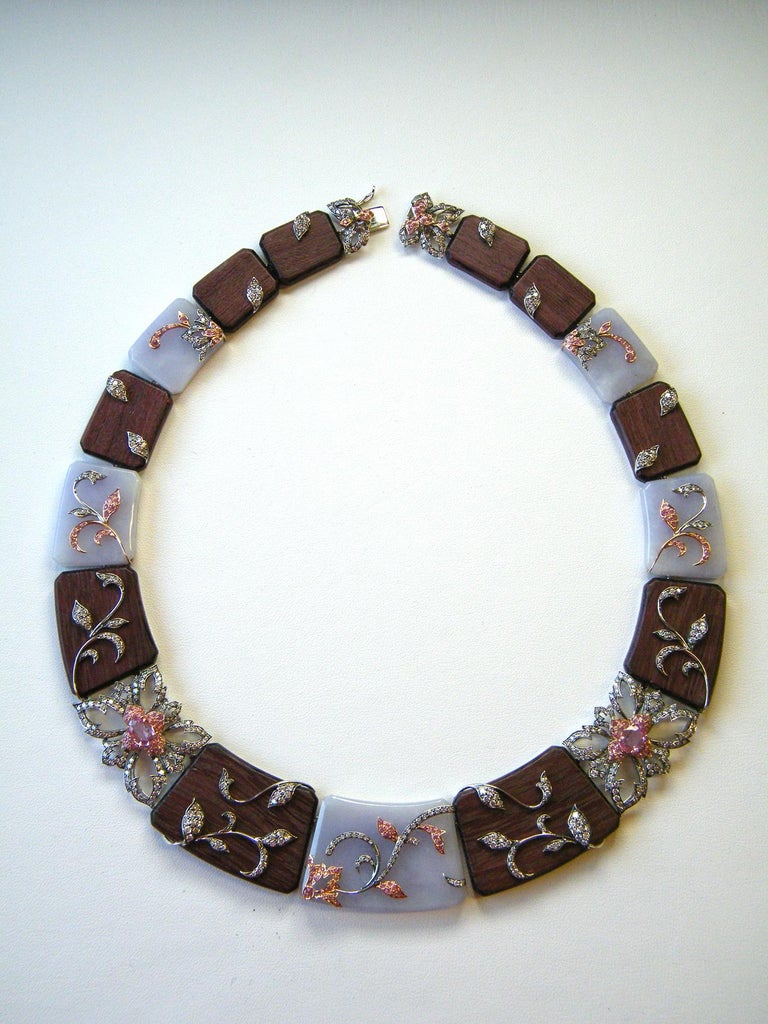 Laura Munder Lavender Jade Amaranth Wood Pink Sapphire and Diamond ...