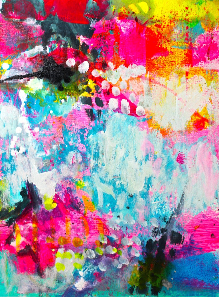 Laura Spring - Birds of paradise 4, Painting, Acrylic on Paper For Sale ...