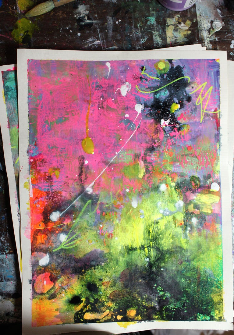 Laura Spring - Birds of paradise 7, Painting, Acrylic on Paper For Sale ...