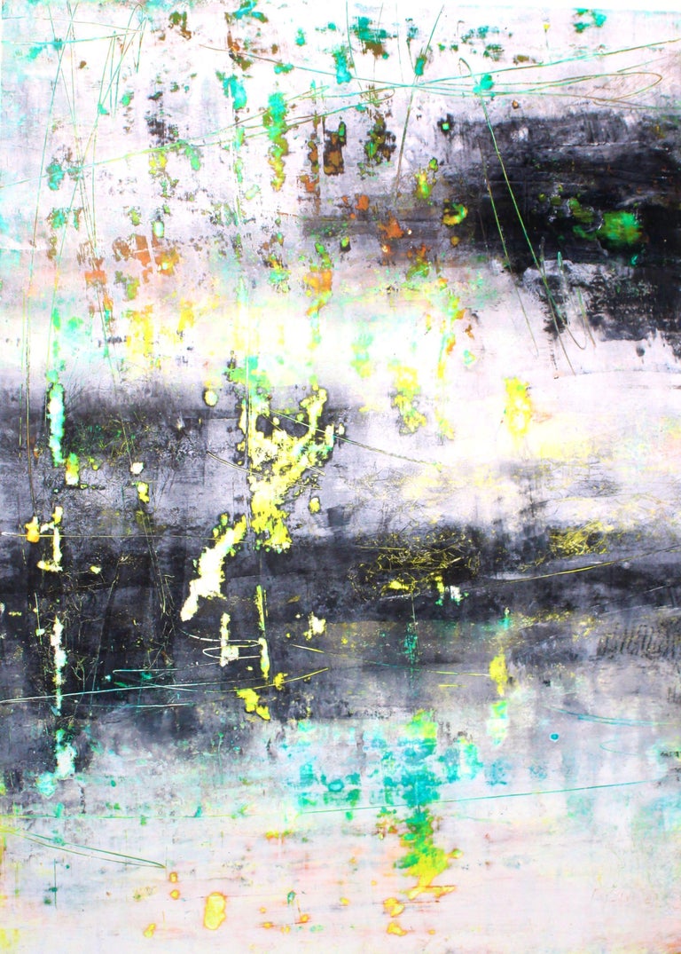 Laura Spring - Unchartered Territory 8, Painting, Oil on Paper For Sale ...