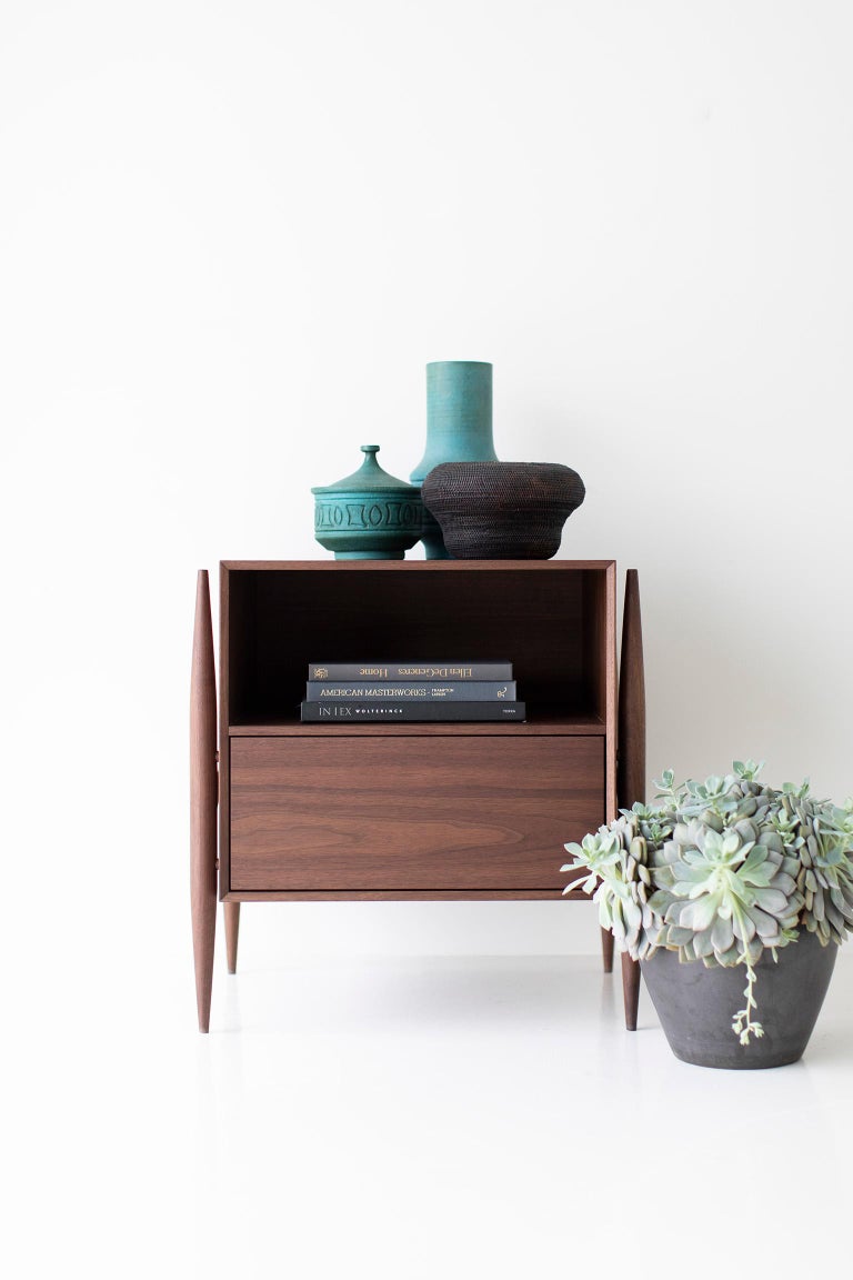 Cambre Nightstands, Modern Walnut Nightstands, Craft Associates ...