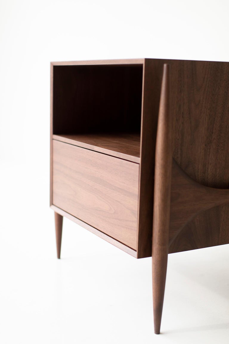 Cambre Nightstands, Modern Walnut Nightstands, Craft Associates ...