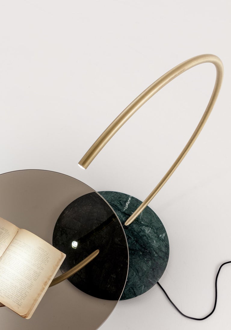 Laurameroni "Carl" Low Table in Crystal, Marble and Brass with ...