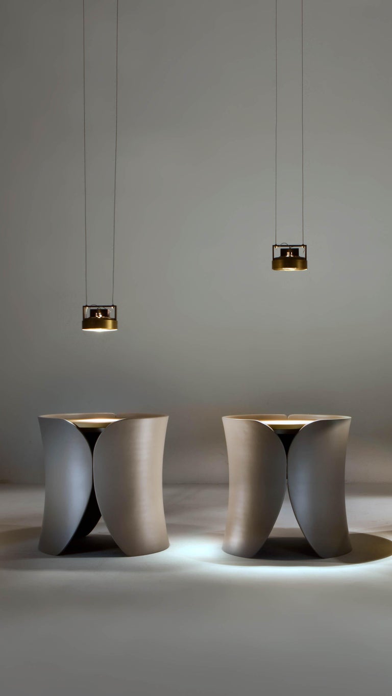 Laurameroni "Hugs" Rounded Low Table in Lacquered Wood For Sale at 1stDibs