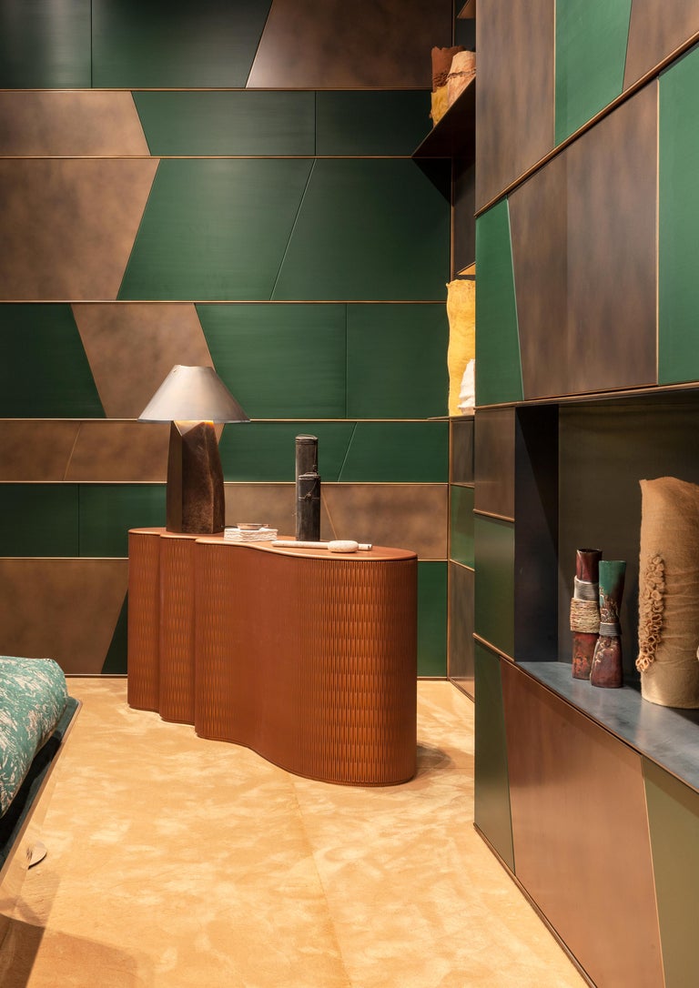 Laurameroni Modern Console "Infinity" in Textured Wood Lacca 61 For ...