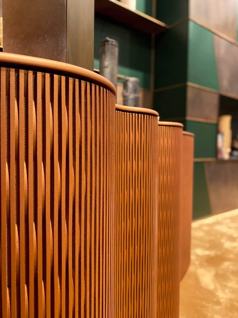 Laurameroni Modern Console "Infinity" in Textured Wood Lacca 61 For ...