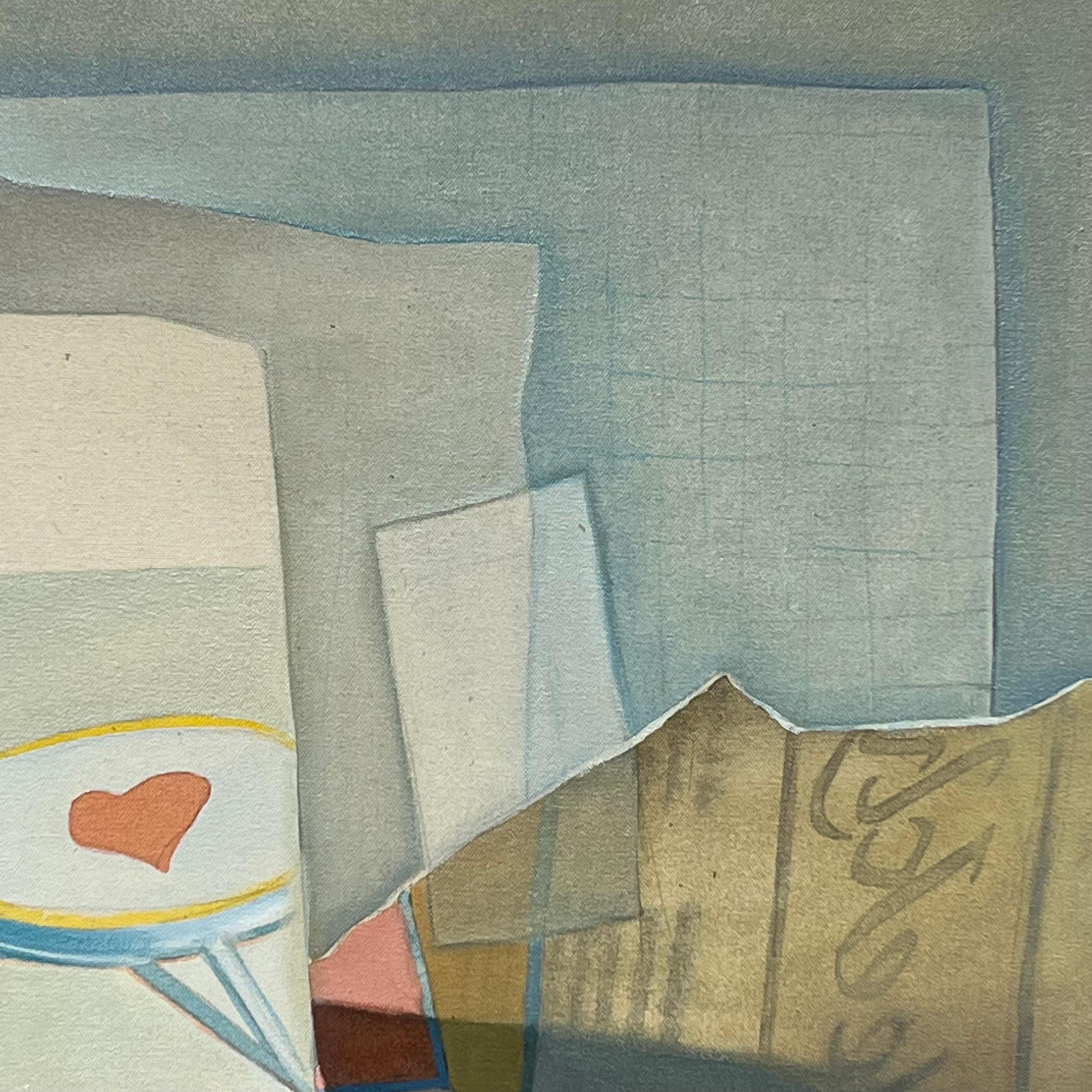 Laureen Landau “Torn Thiebaud” Abstract Oil on Canvas, 1970s For Sale ...