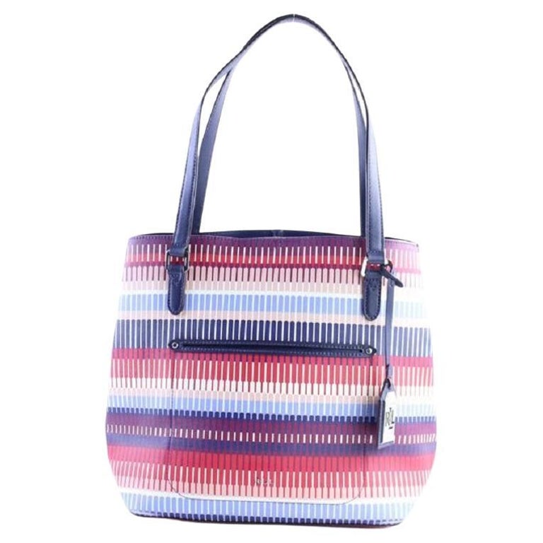 Lauren Ralph Lauren Lindley Alissa 16mr0308 Multi-color Leather Tote at ...