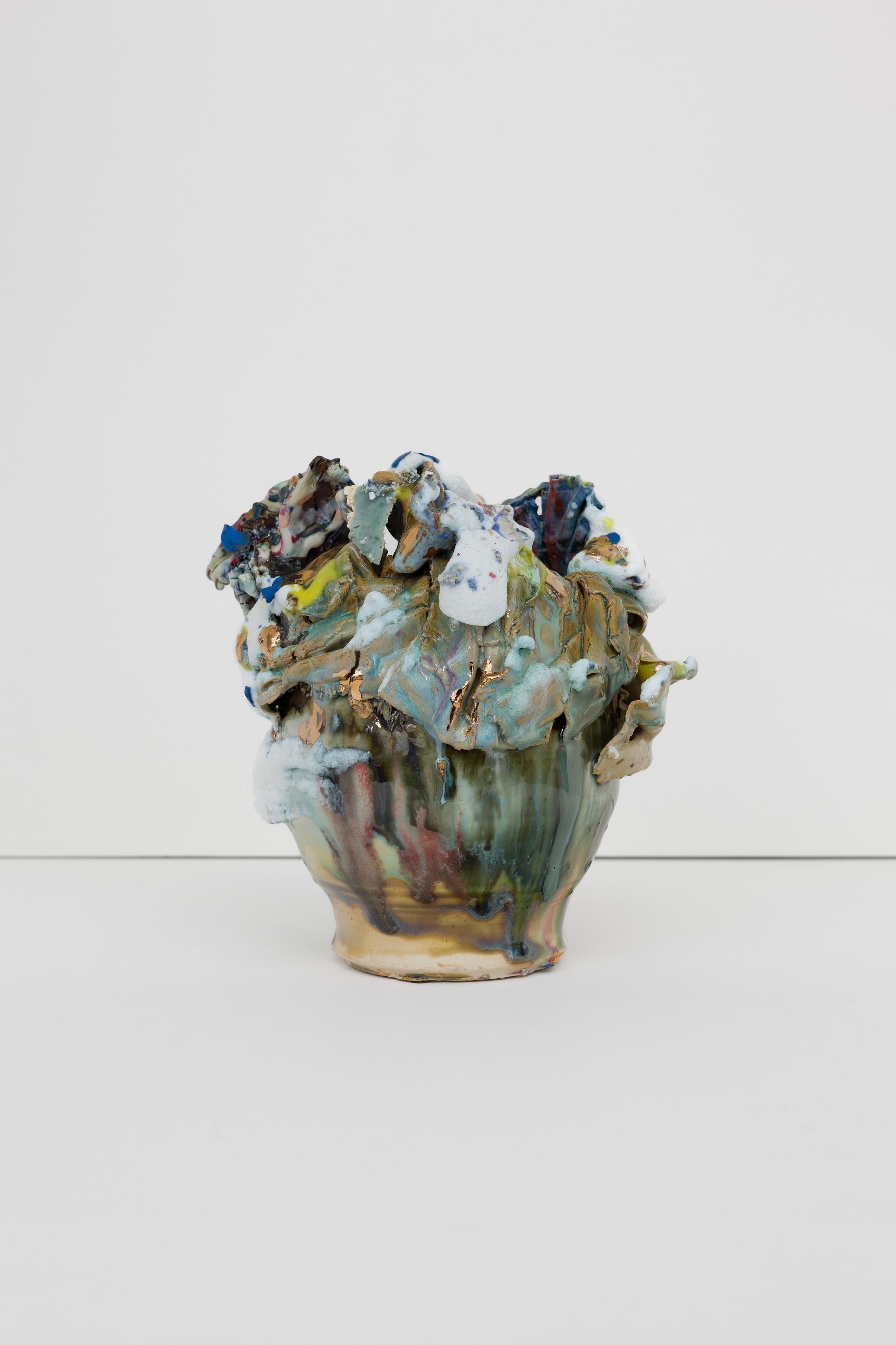 Lauren Skelly Bailey - "Frost Mini" Multicolor abstract glazed ceramic ...