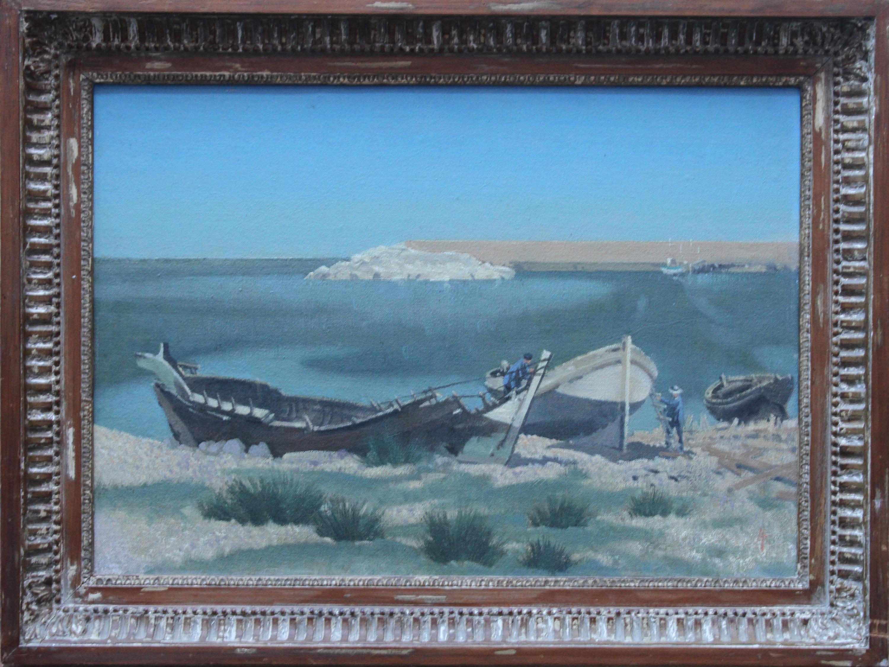 Laurence Henry Irving - Rother Valley Landscape Kent - British 1950's ...